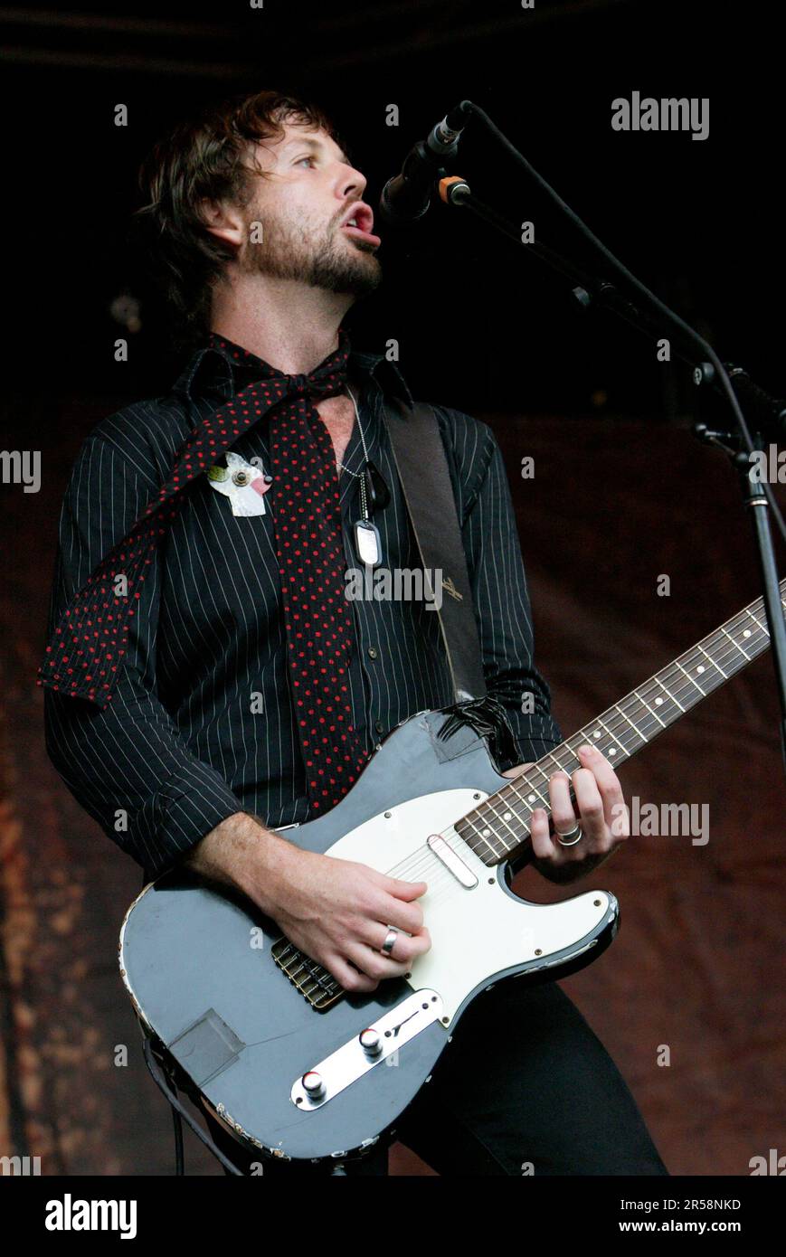 Stuart Macleod of Eskimo Joe performing at the Big Day Out music ...