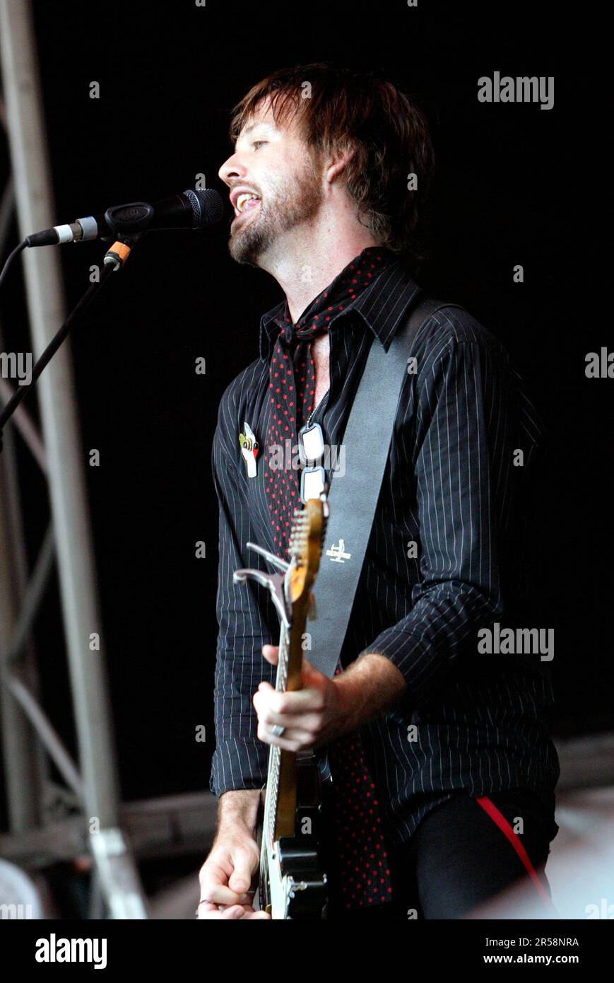 Stuart Macleod of Eskimo Joe performing at the Big Day Out music ...