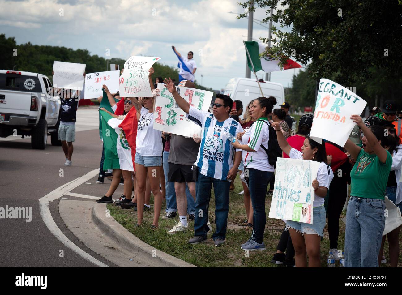 Tampa, Florida, USA. 1st June, 2023. Hundreds from Tampa's Hispanic ...