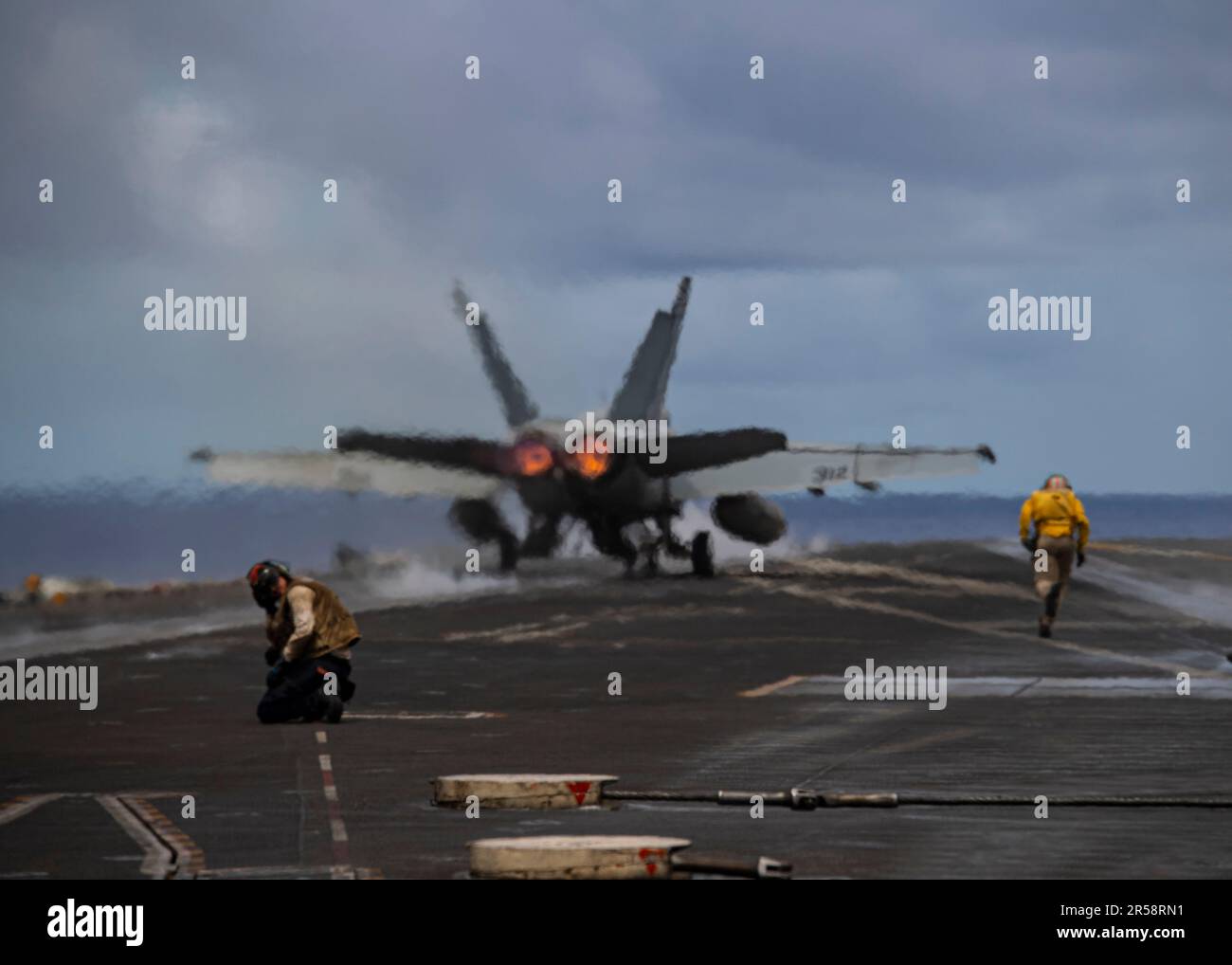 230601-N-MH015-1124 PACIFIC OCEAN (June 1, 2023) An F/A-18E Super Hornet from the “Kestrels” of ...