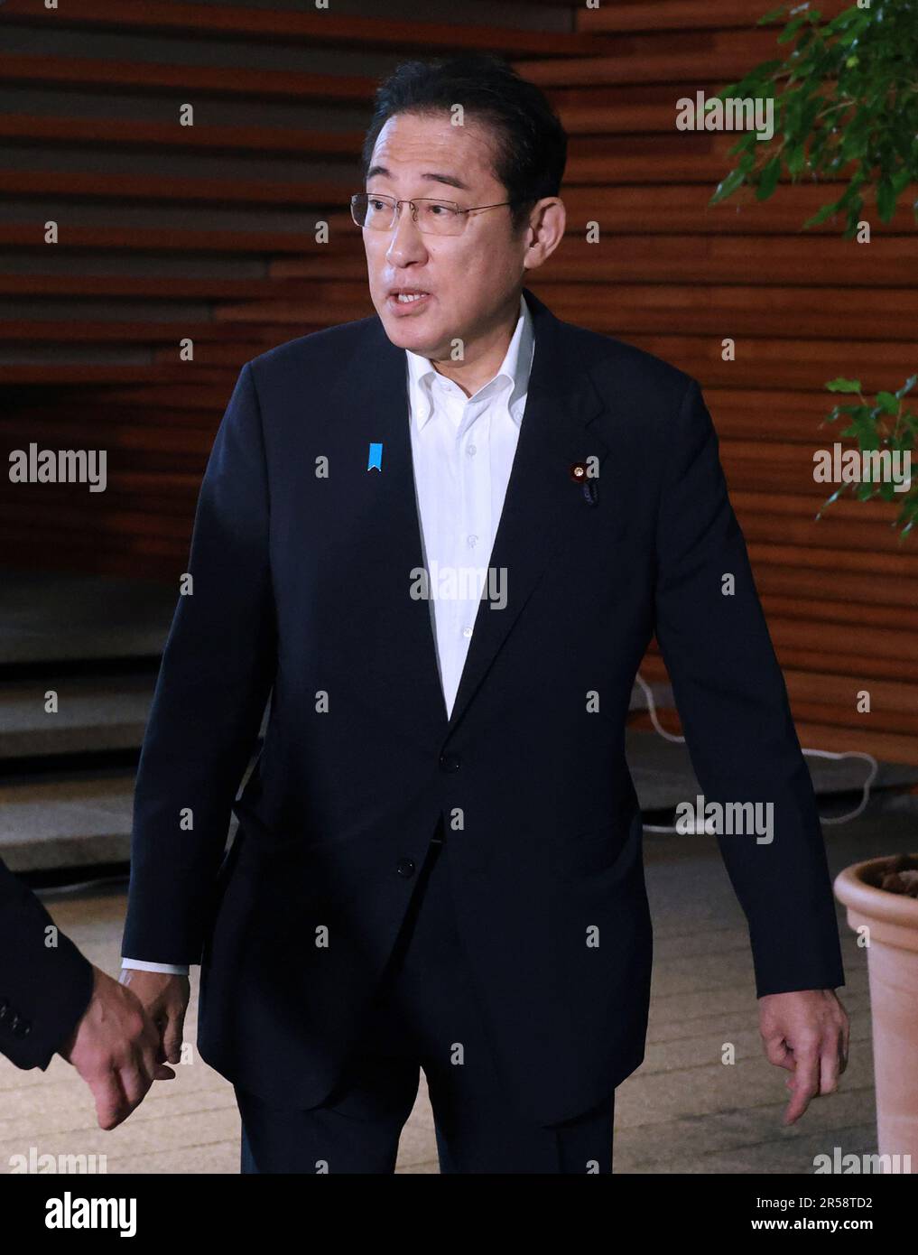 Japanese Prime Minister Fumio Kishida arrives at prime minister's ...