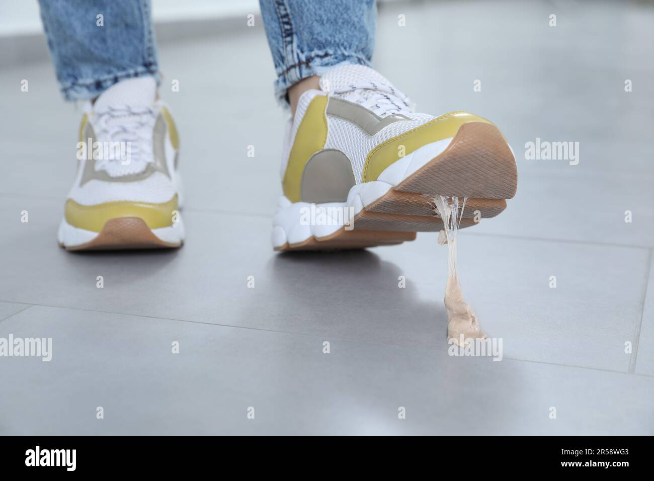 Woman chewing gum shoe hi-res stock photography and images - Alamy