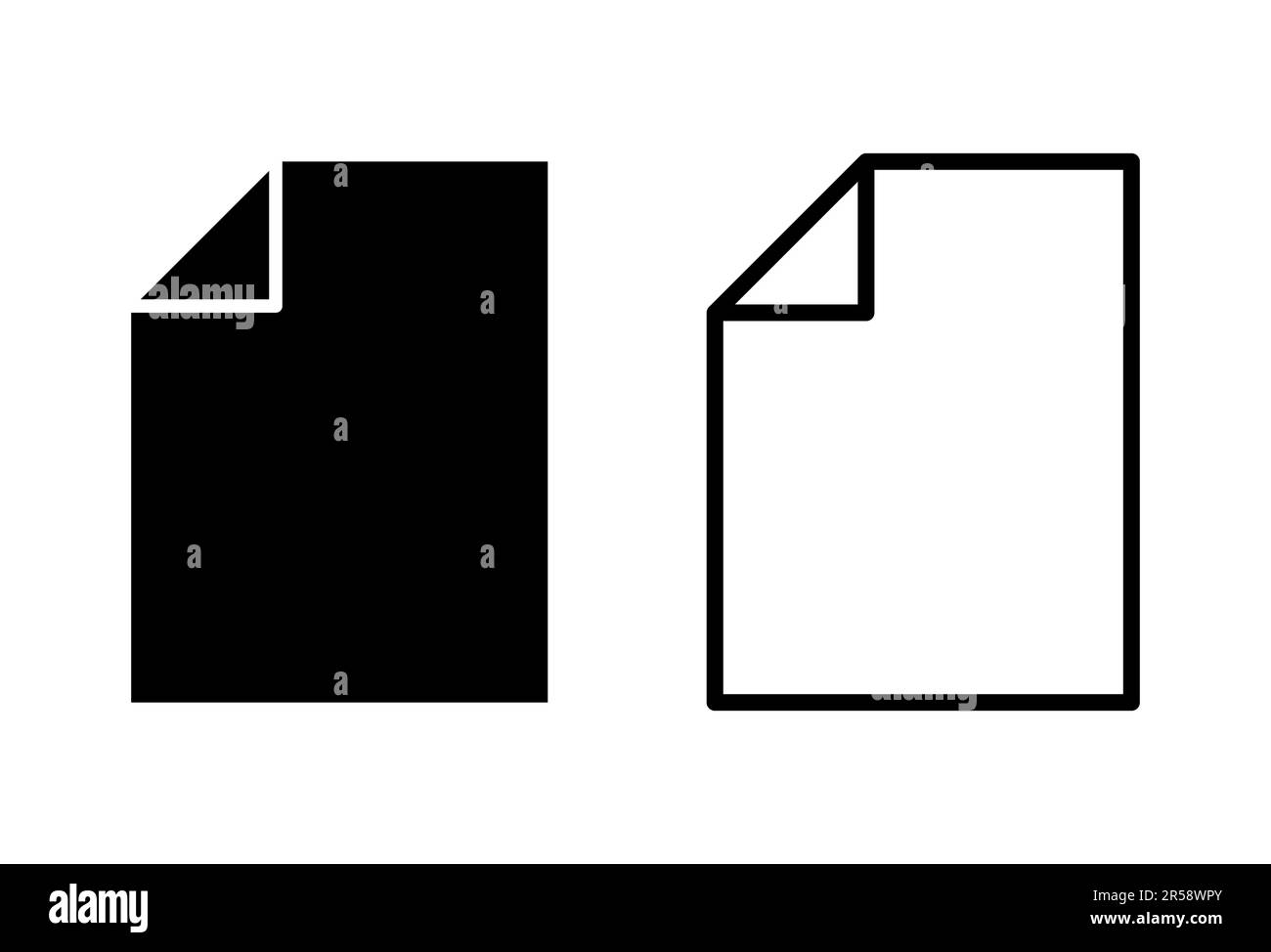 Document icon set. Paper icon. File Icon Stock Vector Image & Art - Alamy