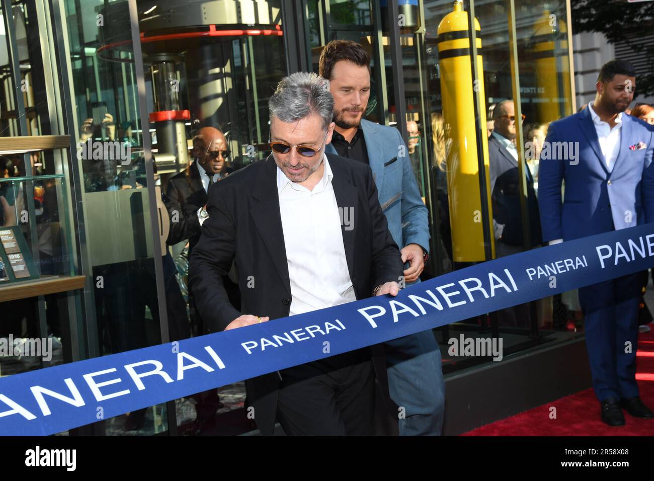 New York, USA. 01st June, 2023. Panerai CEO Jean-Marc Pontroué and ...