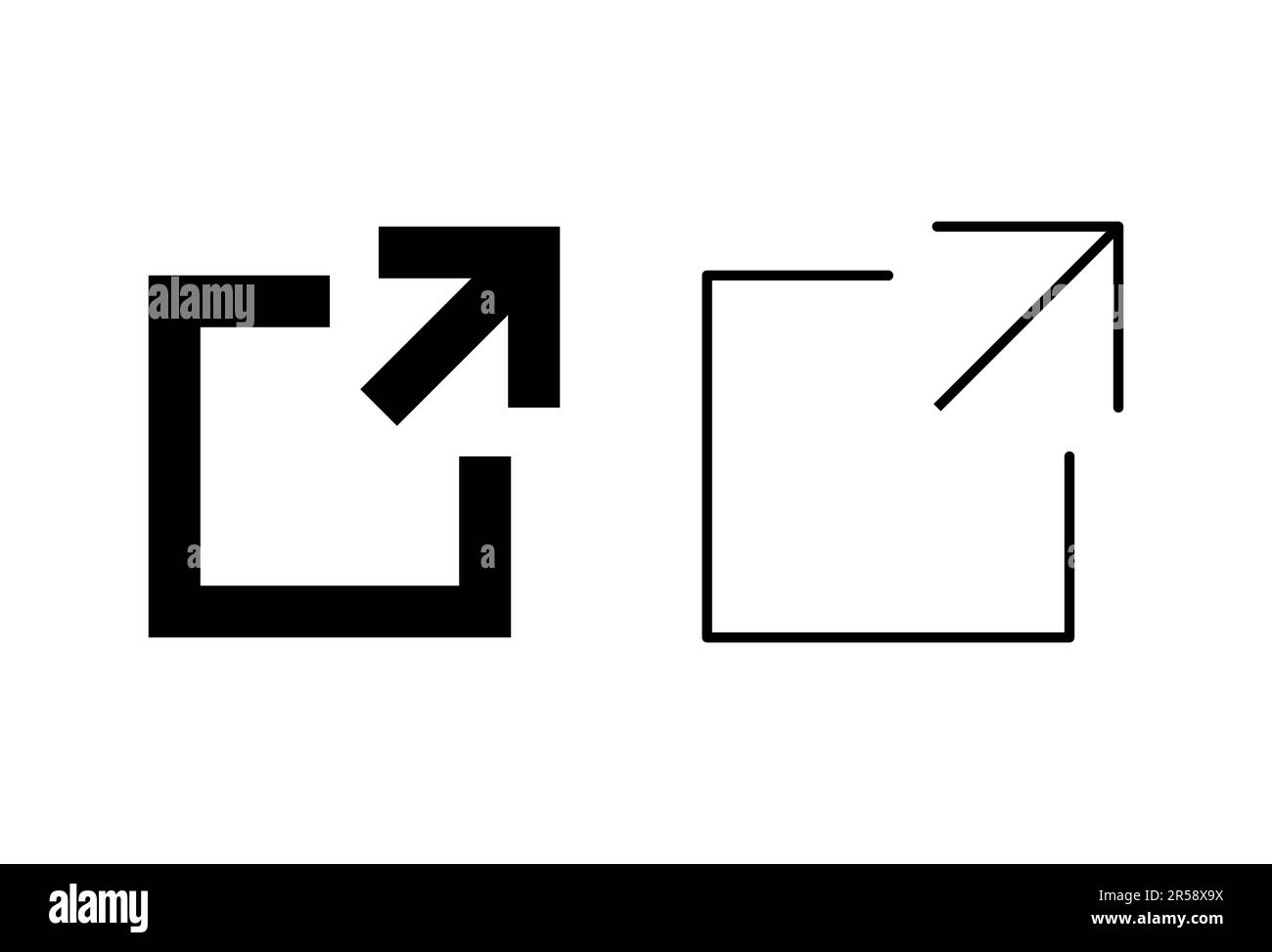 External link icon set. link icon vector. hyperlink symbol Stock Vector ...