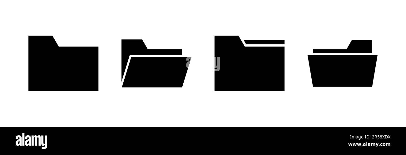 Folder icon set. folder vector icon Stock Vector Image & Art - Alamy