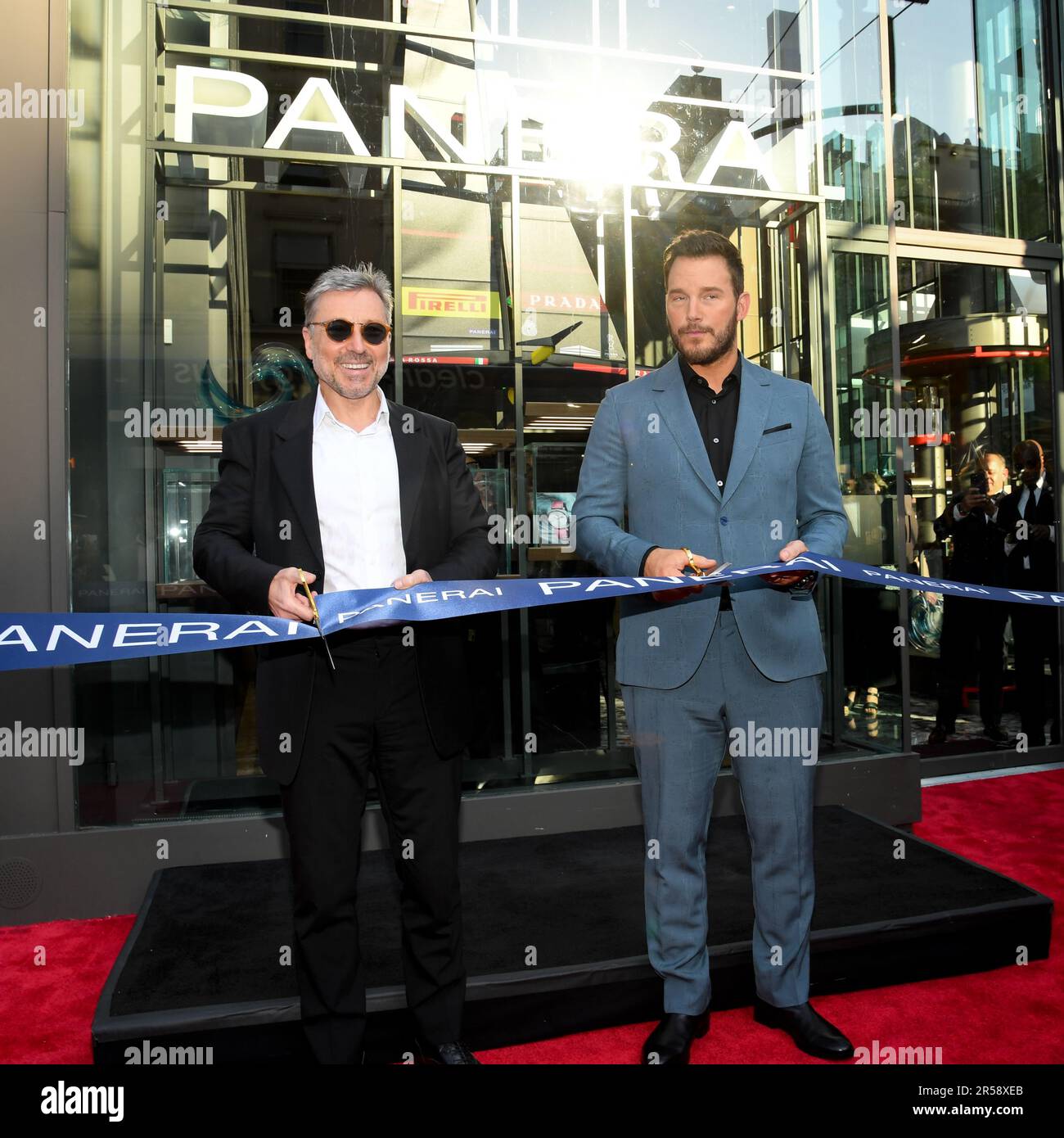 New York, USA. 01st June, 2023. Panerai CEO Jean-Marc Pontroué and ...