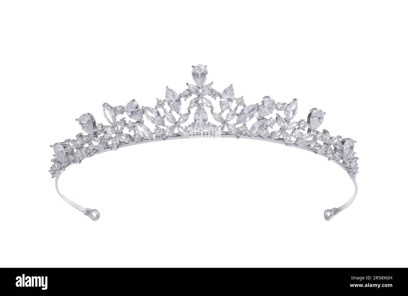 Beautiful silver tiara diamonds hi-res stock photography and images - Alamy