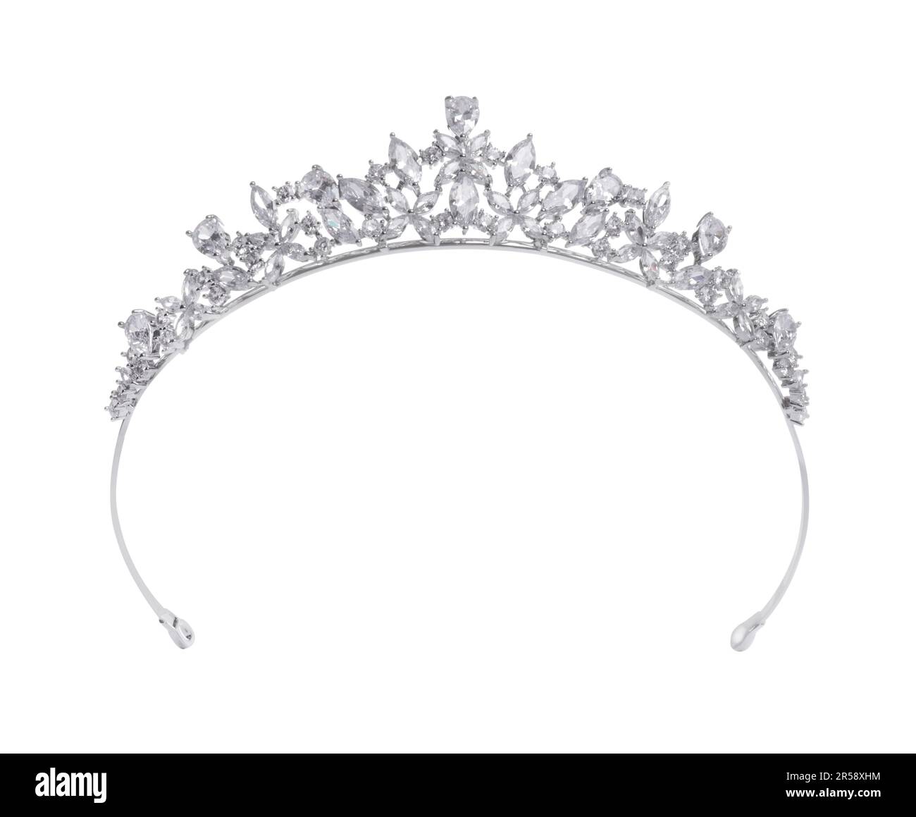 Beautiful silver tiara diamonds hi-res stock photography and images - Alamy