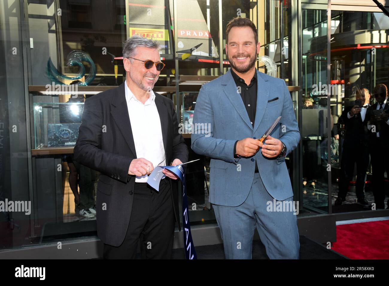 New York, USA. 01st June, 2023. Panerai CEO Jean-Marc Pontroué and ...