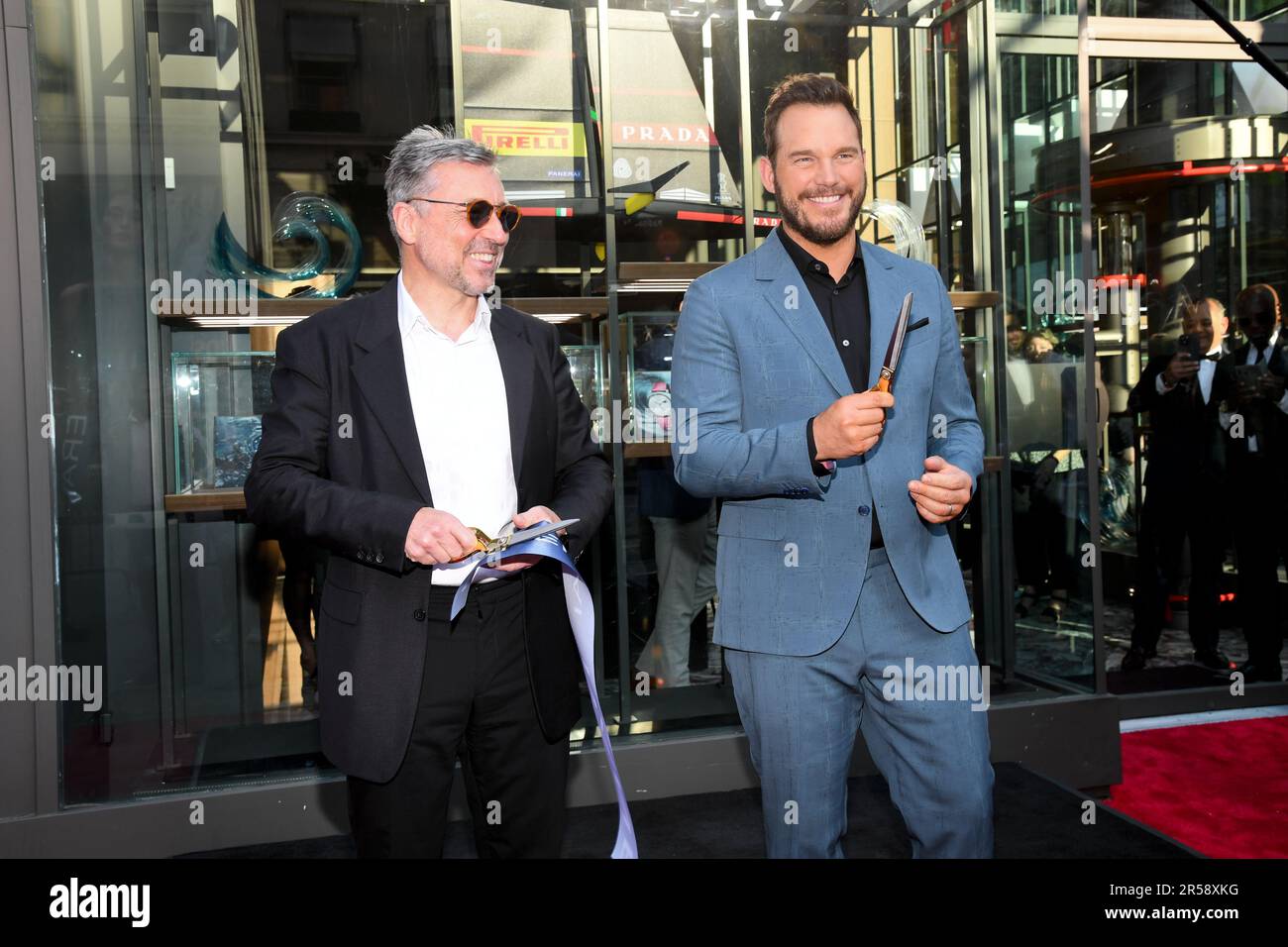New York, USA. 01st June, 2023. Panerai CEO Jean-Marc Pontroué and ...