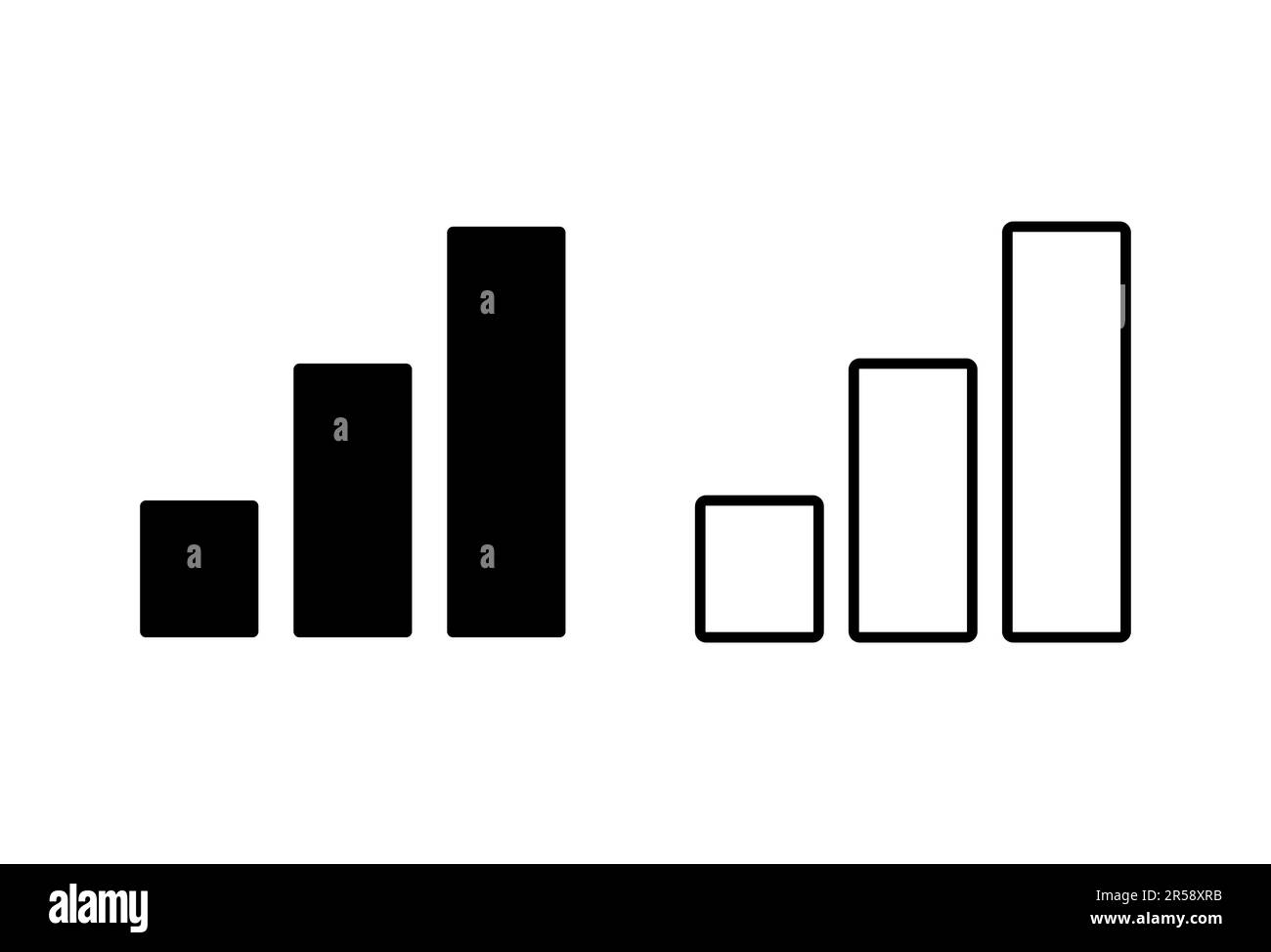 Growing graph Icon set. Chart icon. diagram icon Stock Vector Image ...