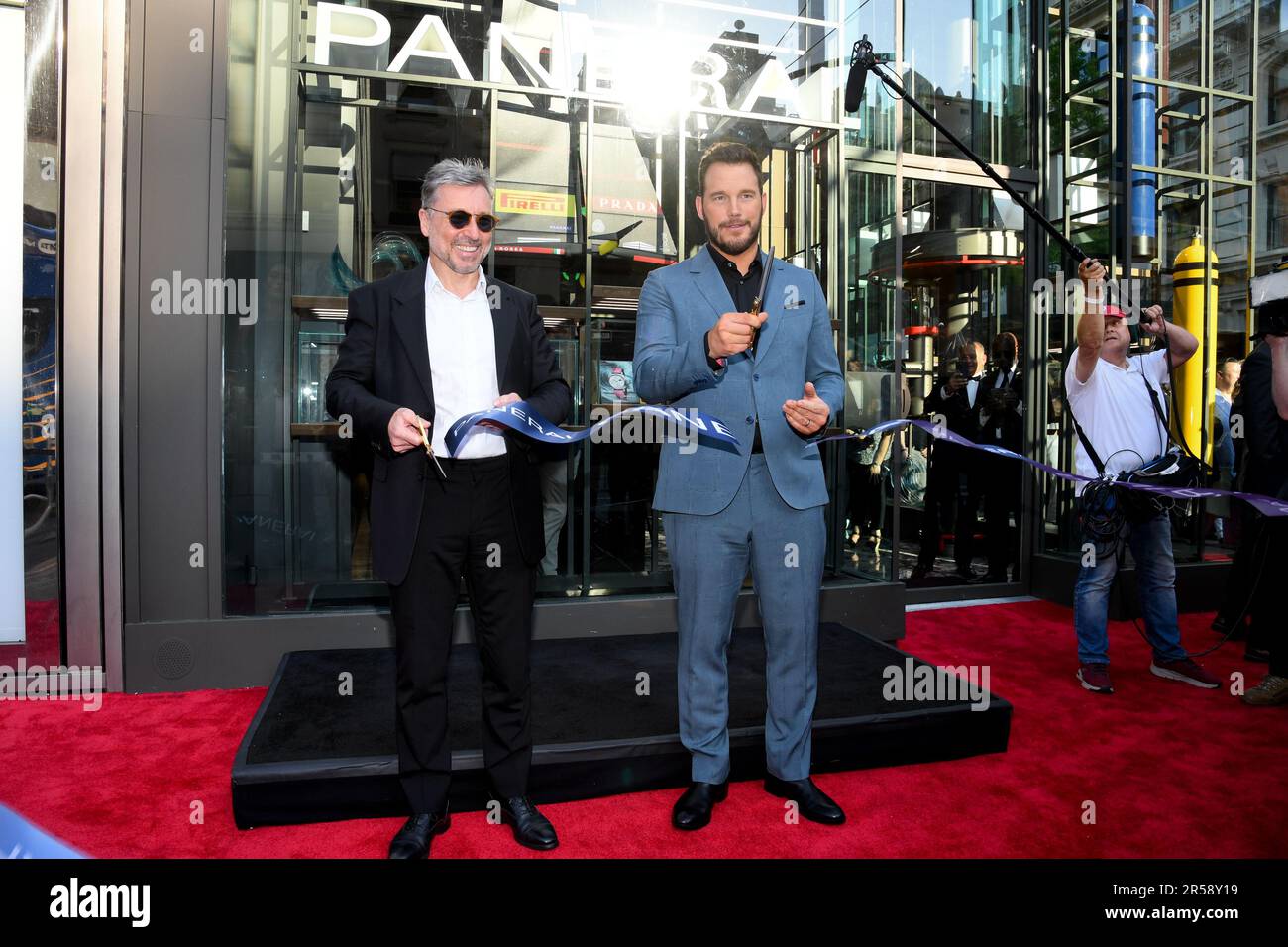 New York, USA. 01st June, 2023. Panerai CEO Jean-Marc Pontroué and ...