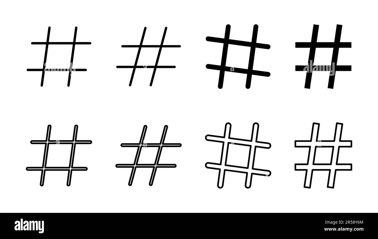 Hashtag Symbol Clip Art