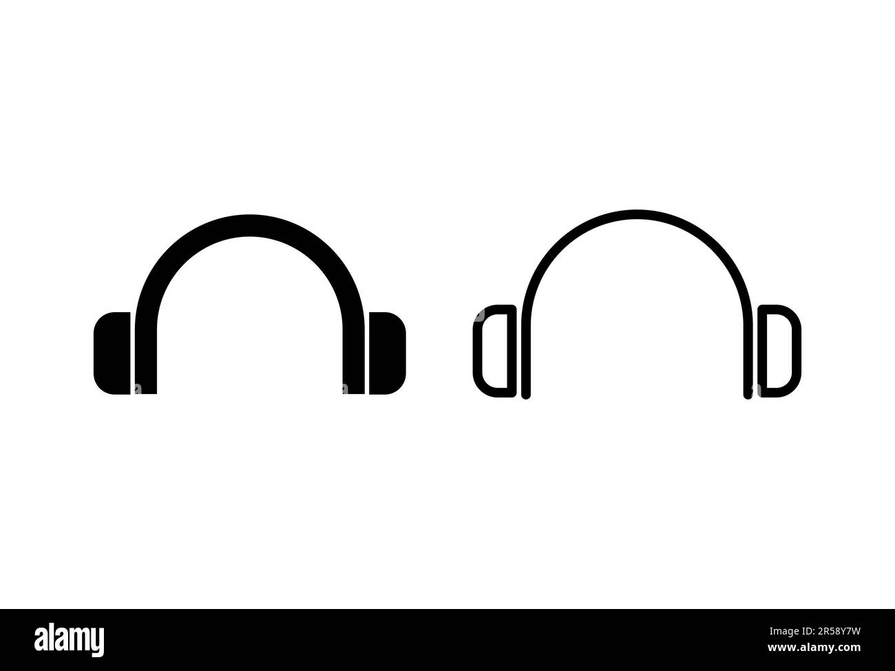 Headphone icon vector. Headset icon symbols Stock Vector Image & Art ...
