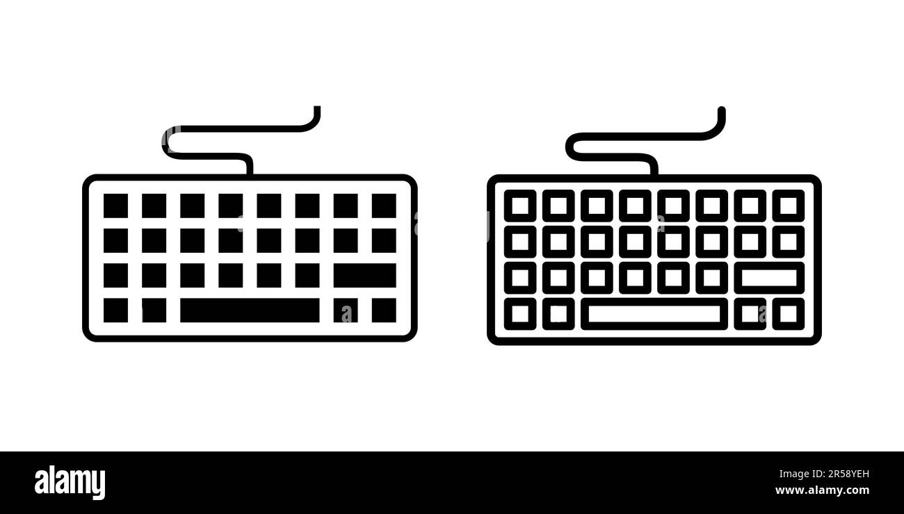 Keyboard icon set. keyboard vector symbol Stock Vector Image & Art - Alamy