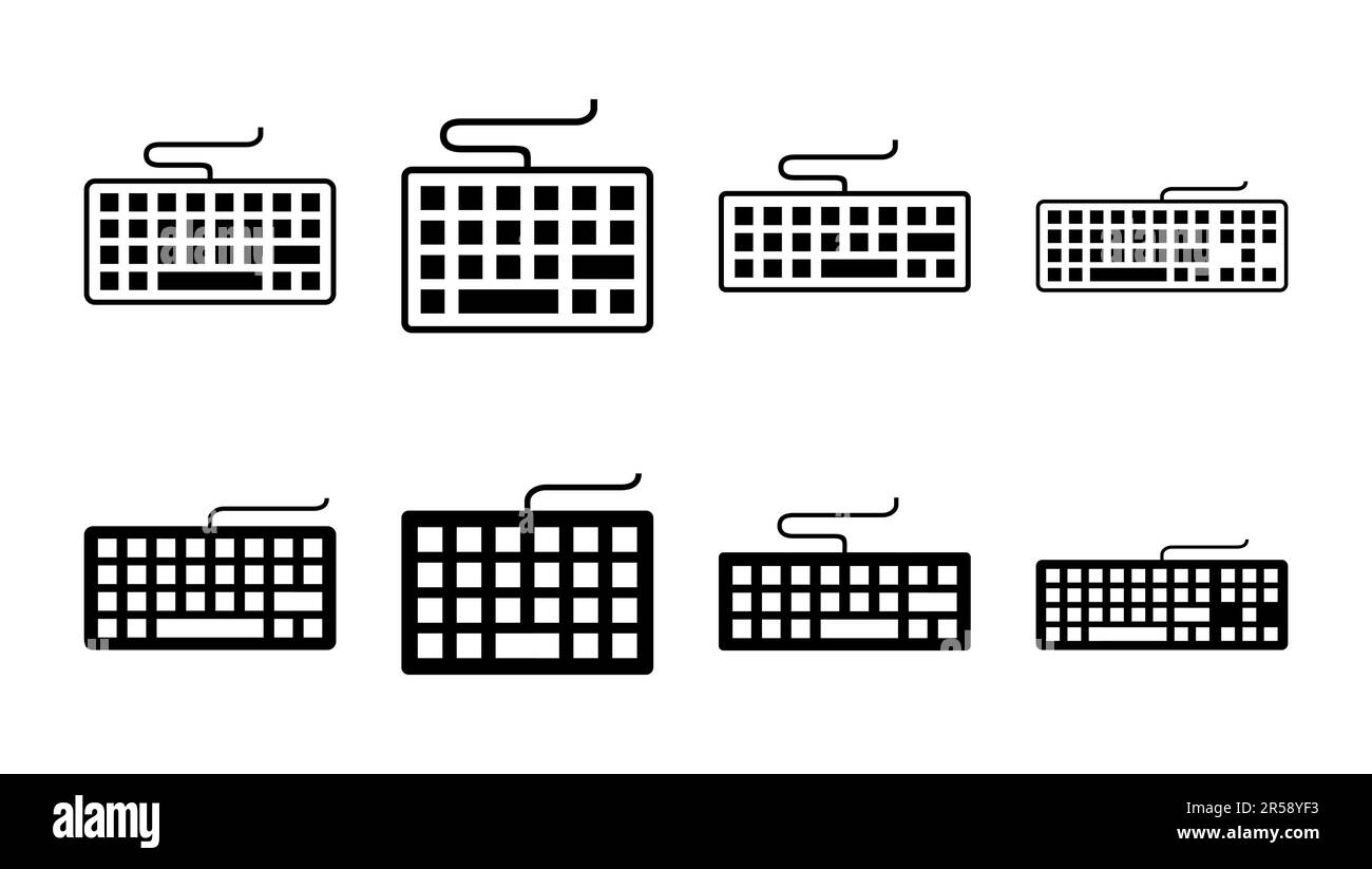 Keyboard icon set. keyboard vector symbol Stock Vector Image & Art - Alamy