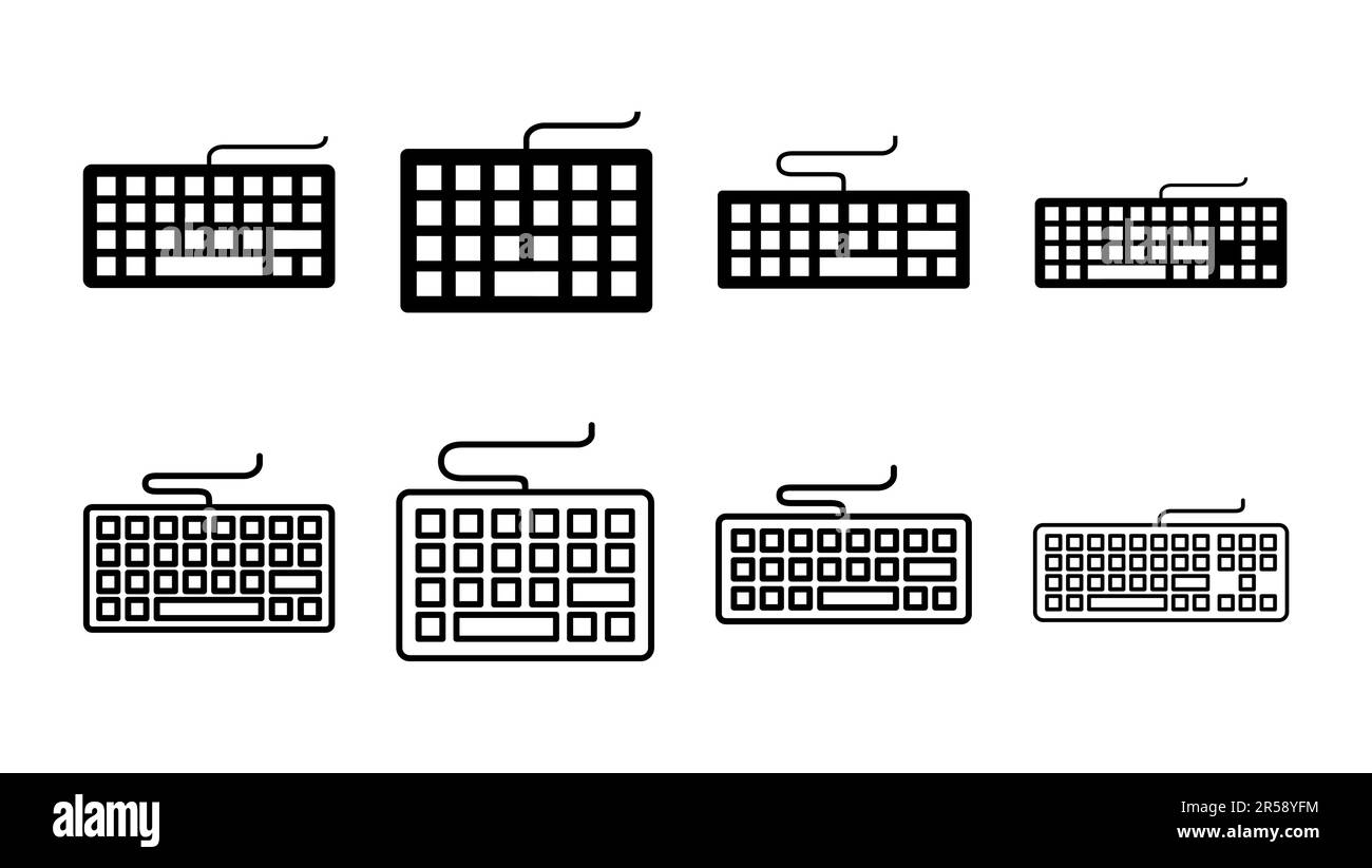 Keyboard icon set. keyboard vector symbol Stock Vector Image & Art - Alamy