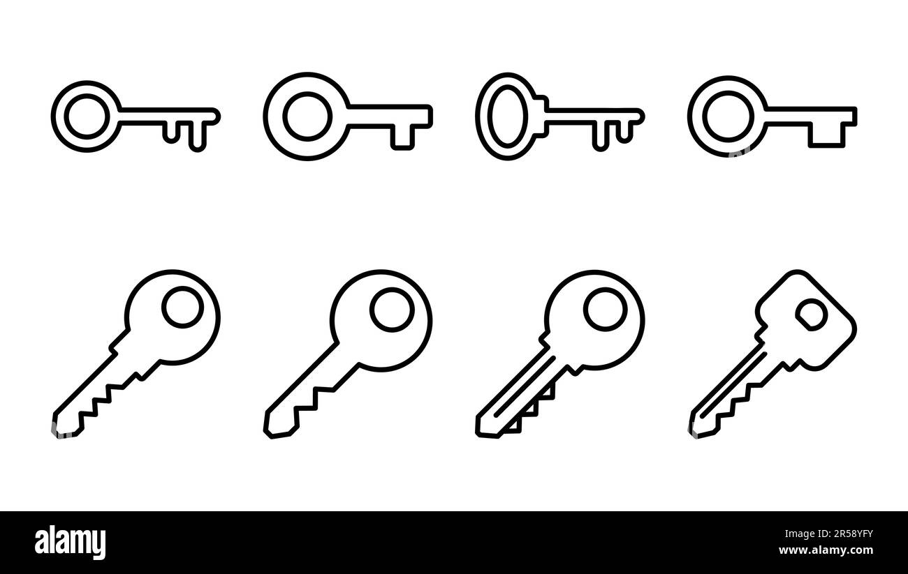 Key icon set. Key vector icon. Key symbol Stock Vector Image & Art - Alamy
