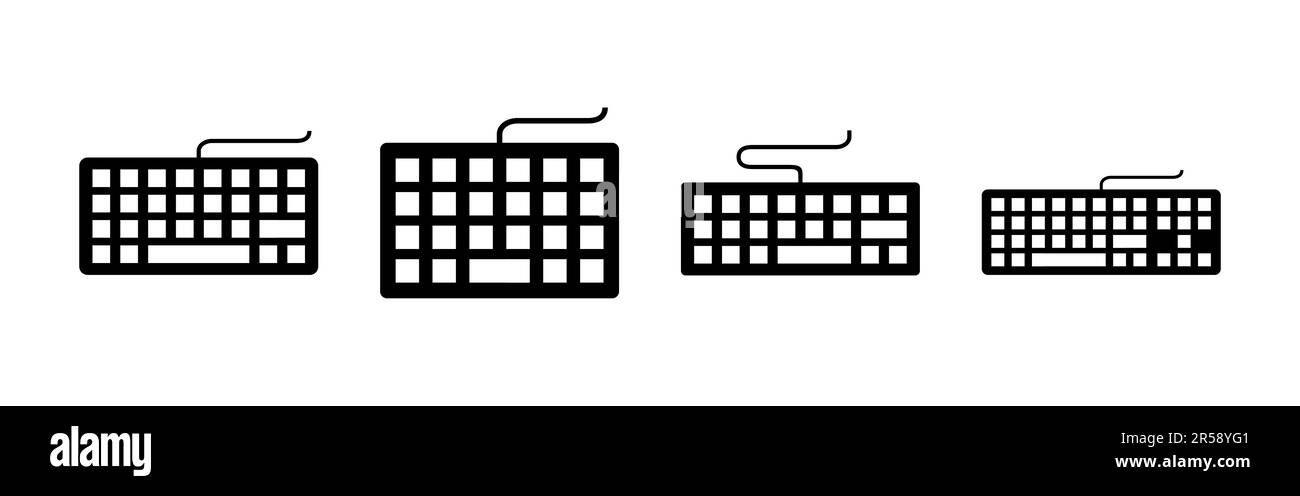 Keyboard icon set. keyboard vector symbol Stock Vector Image & Art - Alamy