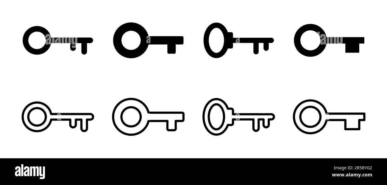 Key icon set. Key vector icon. Key symbol Stock Vector Image & Art - Alamy