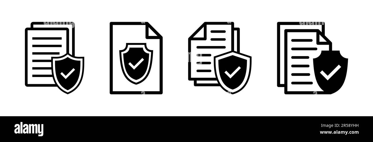 Insurance icon set. insurance symbol vector Stock Vector Image & Art ...