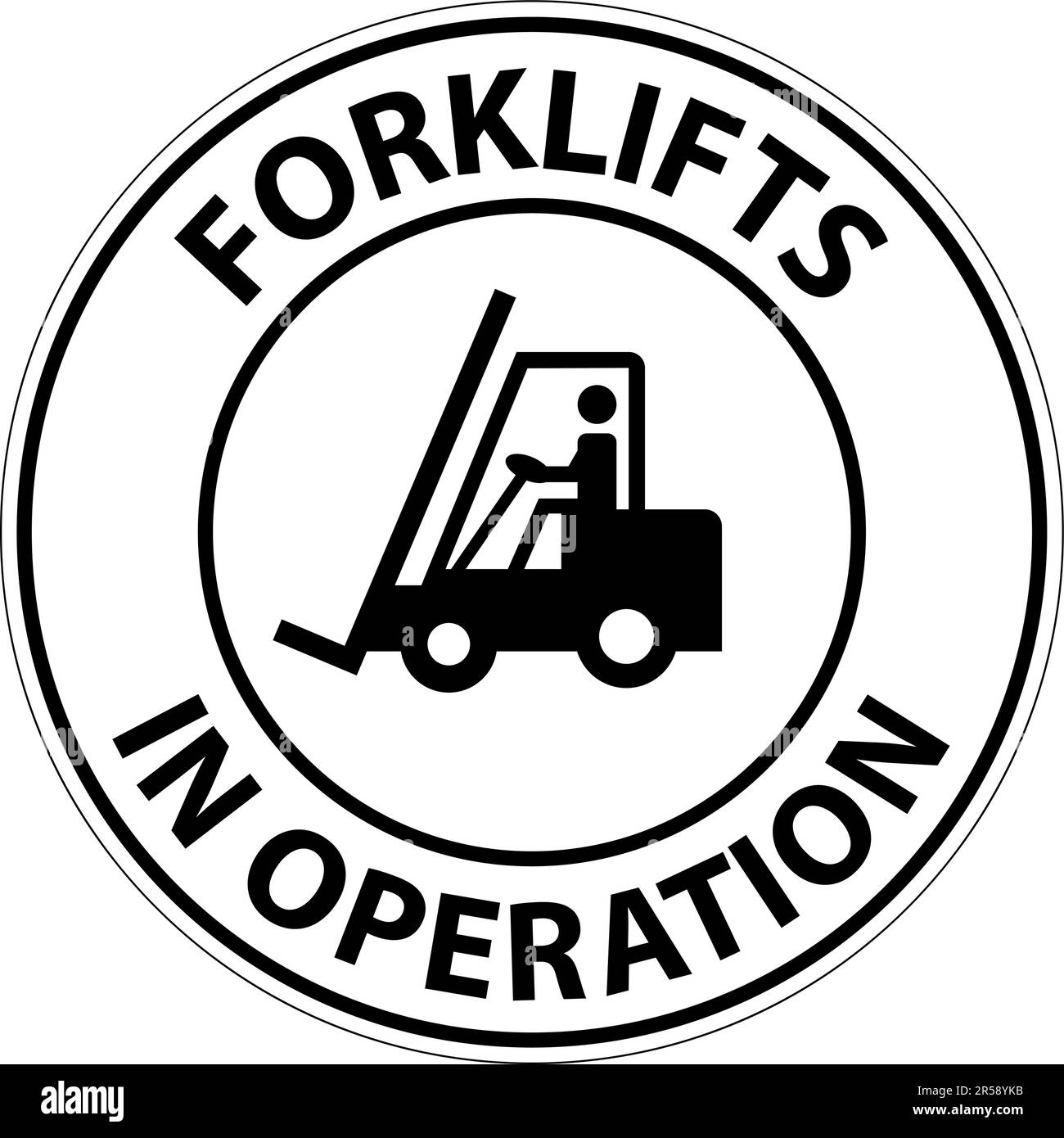 Forklift operation Black and White Stock Photos & Images - Alamy