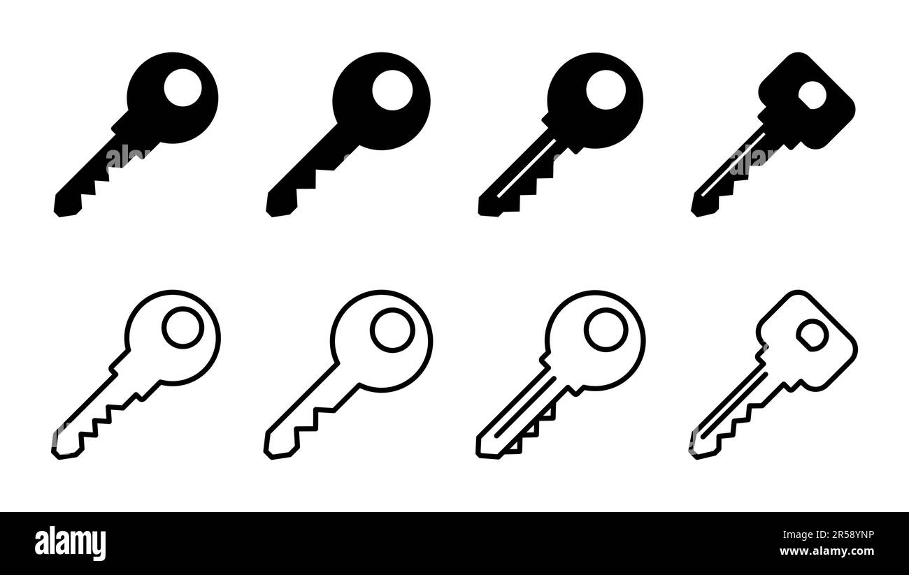 Key icon set. Key vector icon. Key symbol Stock Vector Image & Art - Alamy