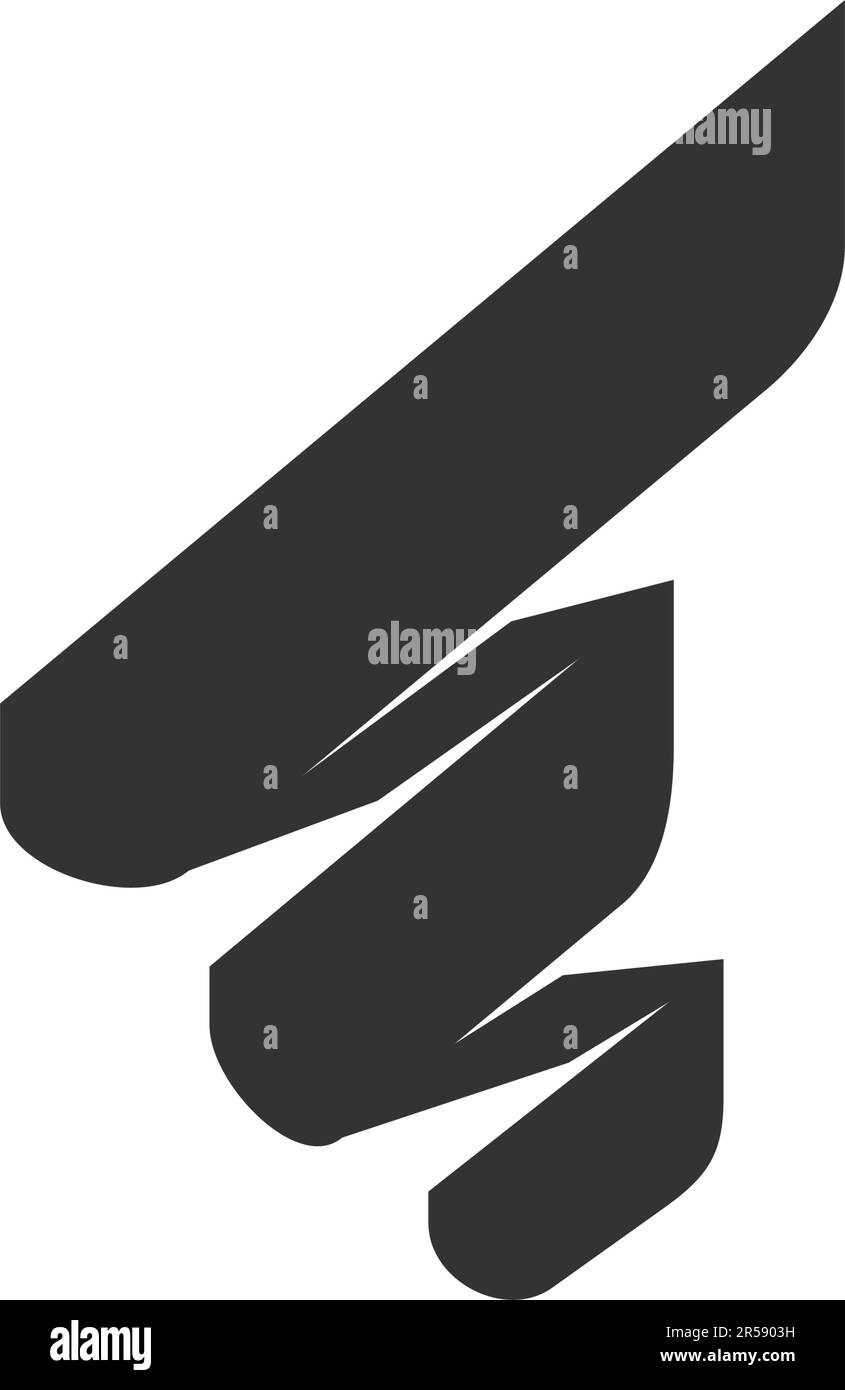 wing logo template. Icon Illustration Brand Identity. Isolated and flat ...