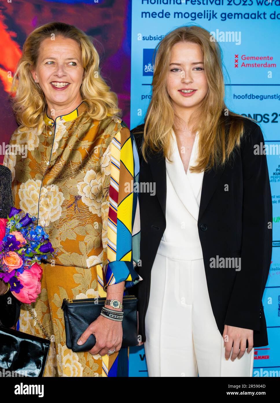 Amsterdam, The Netherlands. 01st June, 2023. Princess Mabel with her ...
