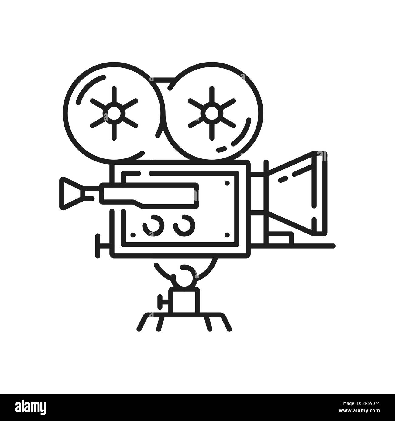 Vintage film reels Stock Vector Images - Alamy