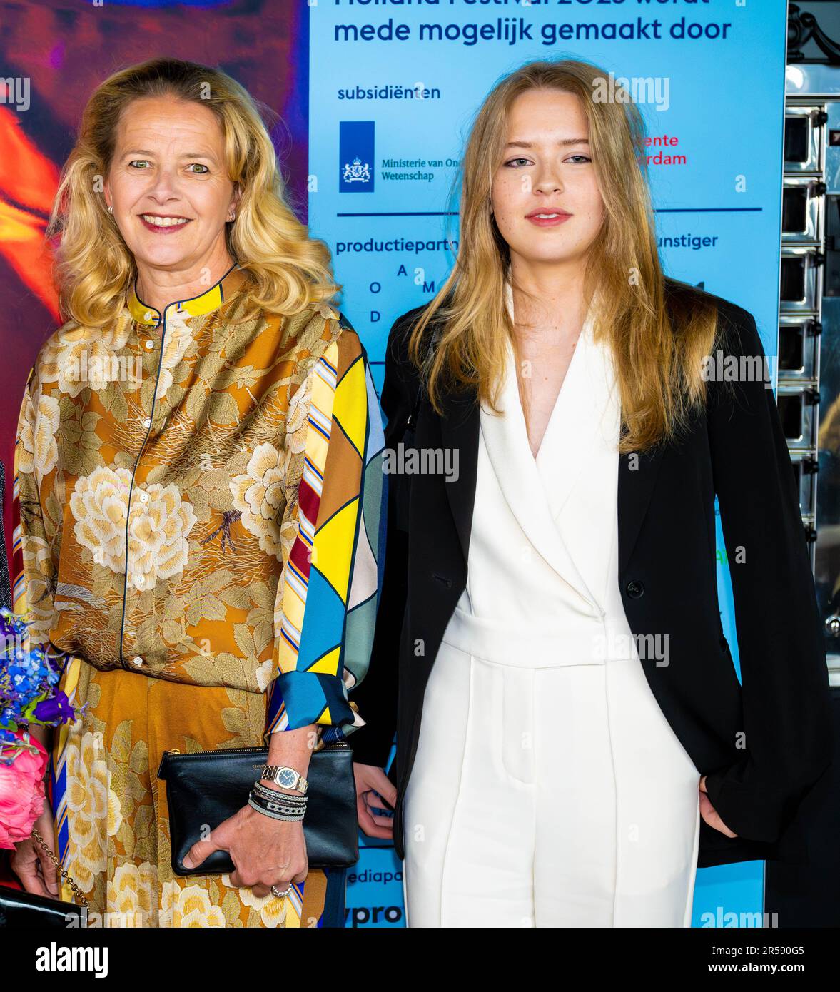 Amsterdam, The Netherlands. 01st June, 2023. Princess Mabel with her ...