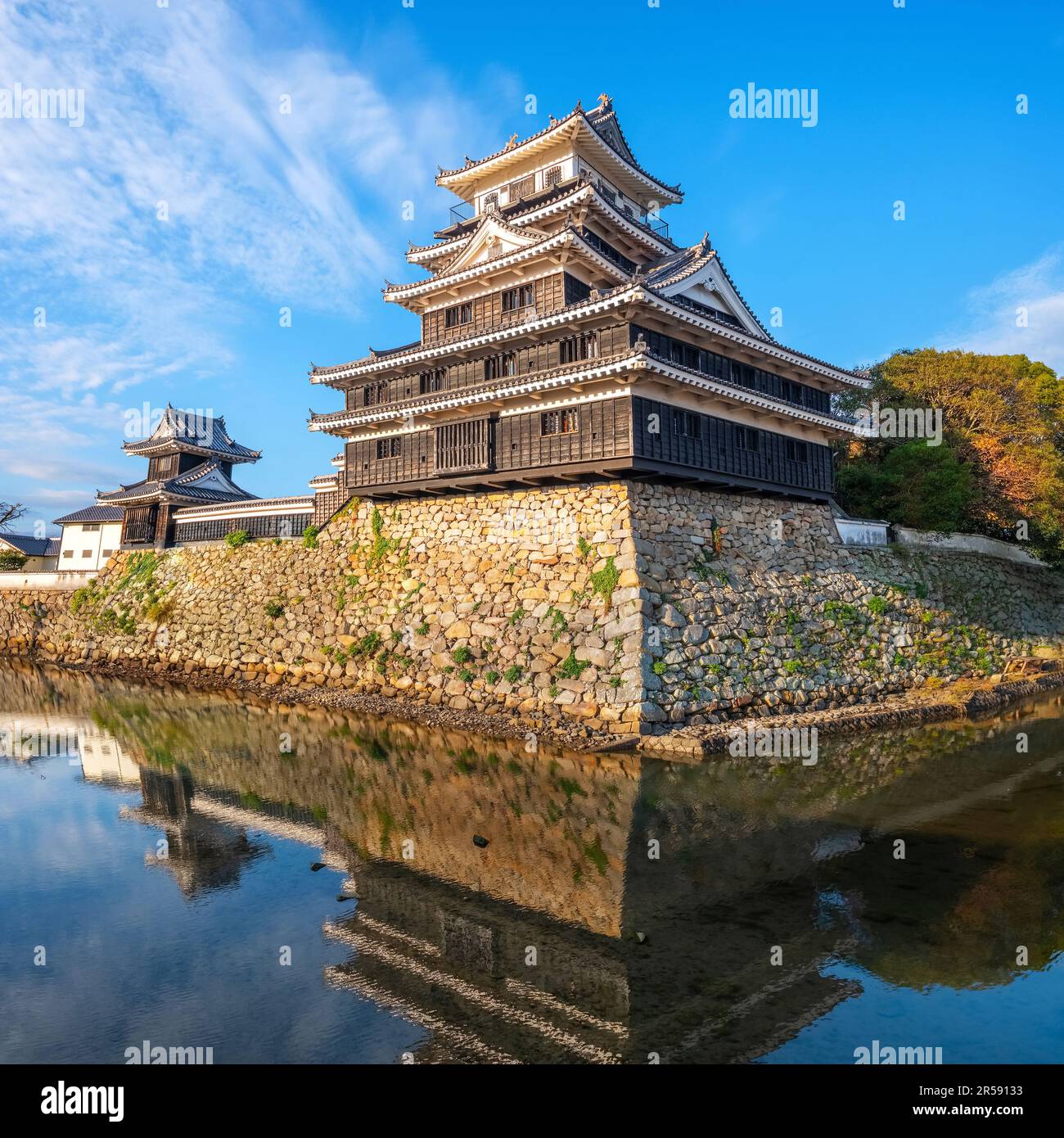 Nakatsu, Japan - Nov 26 2022: Nakatsu Castle known as one of the three ...