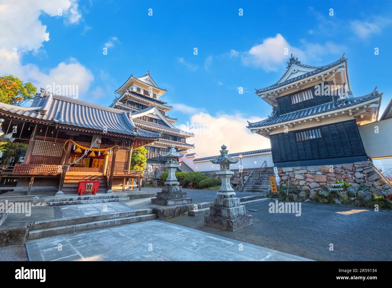 Nakatsu, Japan - Nov 26 2022: Nakatsu Castle known as one of the three ...