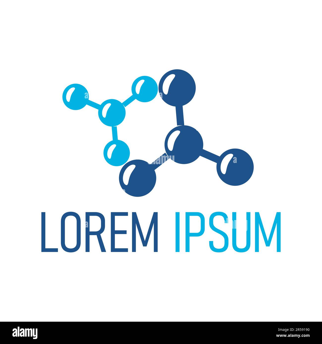 Molecule icon, science, technology or chemistry and molecular ...