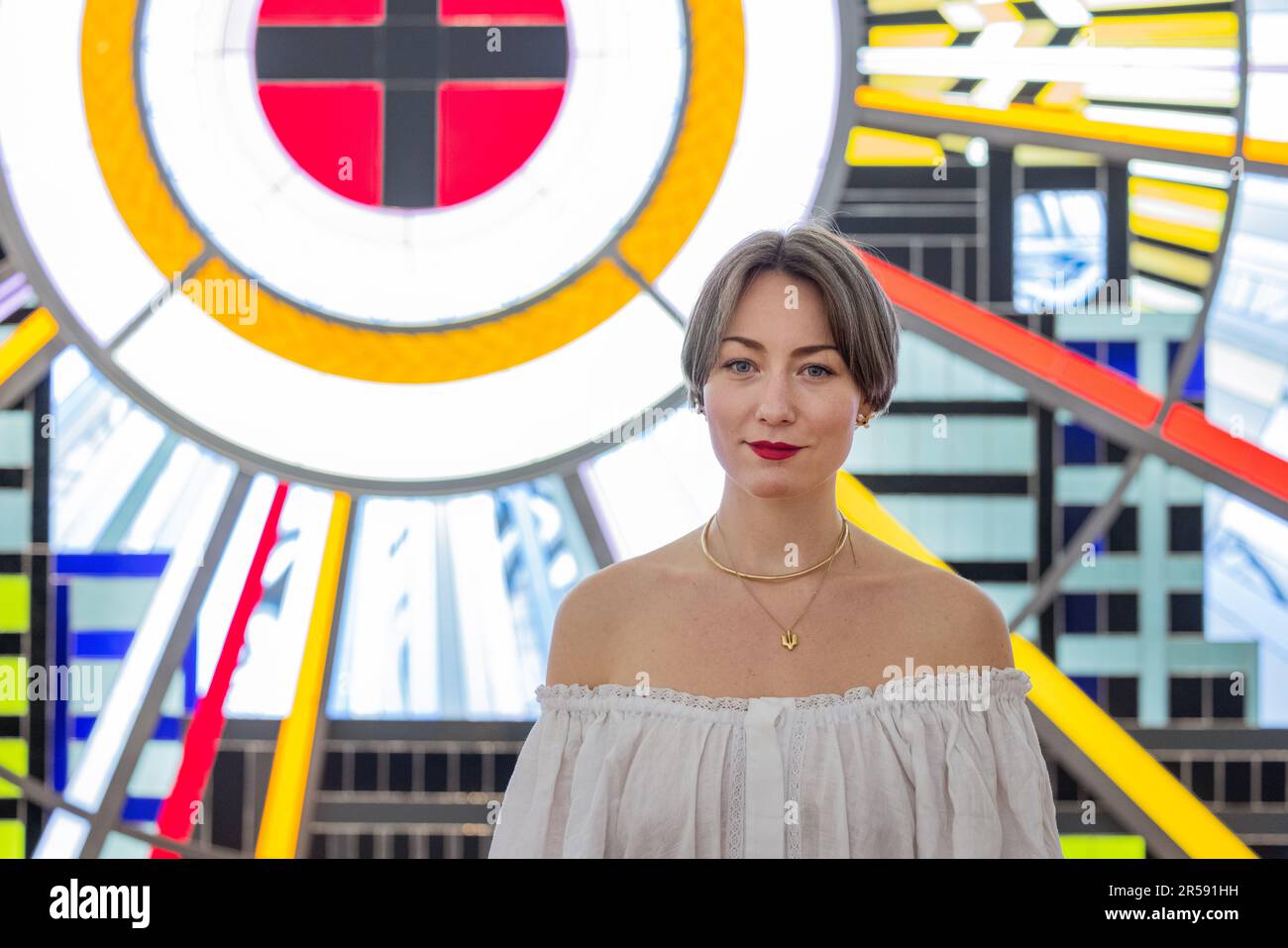 Cologne, Germany. 01st June, 2023. Daria Koltsova, Ukrainian artist ...