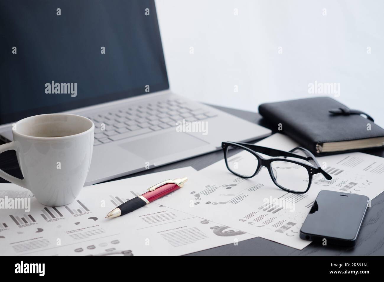Business Items for Working from Home Stock Photo - Alamy
