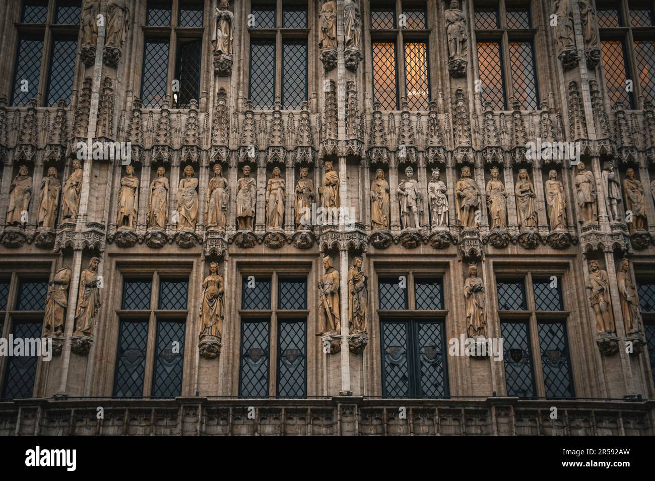 Details of Brussels City Hall Facade - Belgium Stock Photo - Alamy