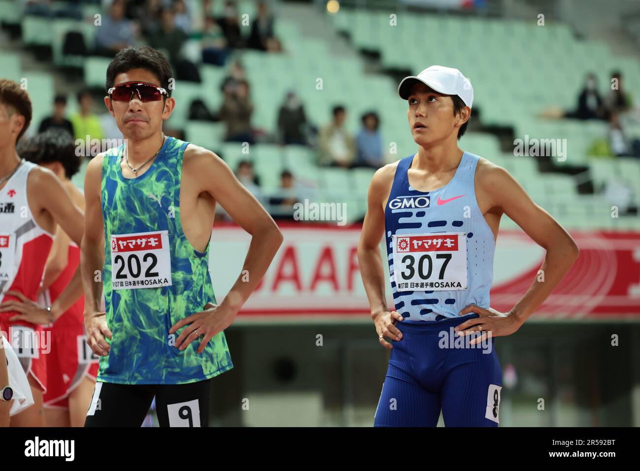 Osaka, Japan. 1st June, 2023. (L-R) Yuichiro Ueno, Suguru Osako Athletics : The 107th Japan ...