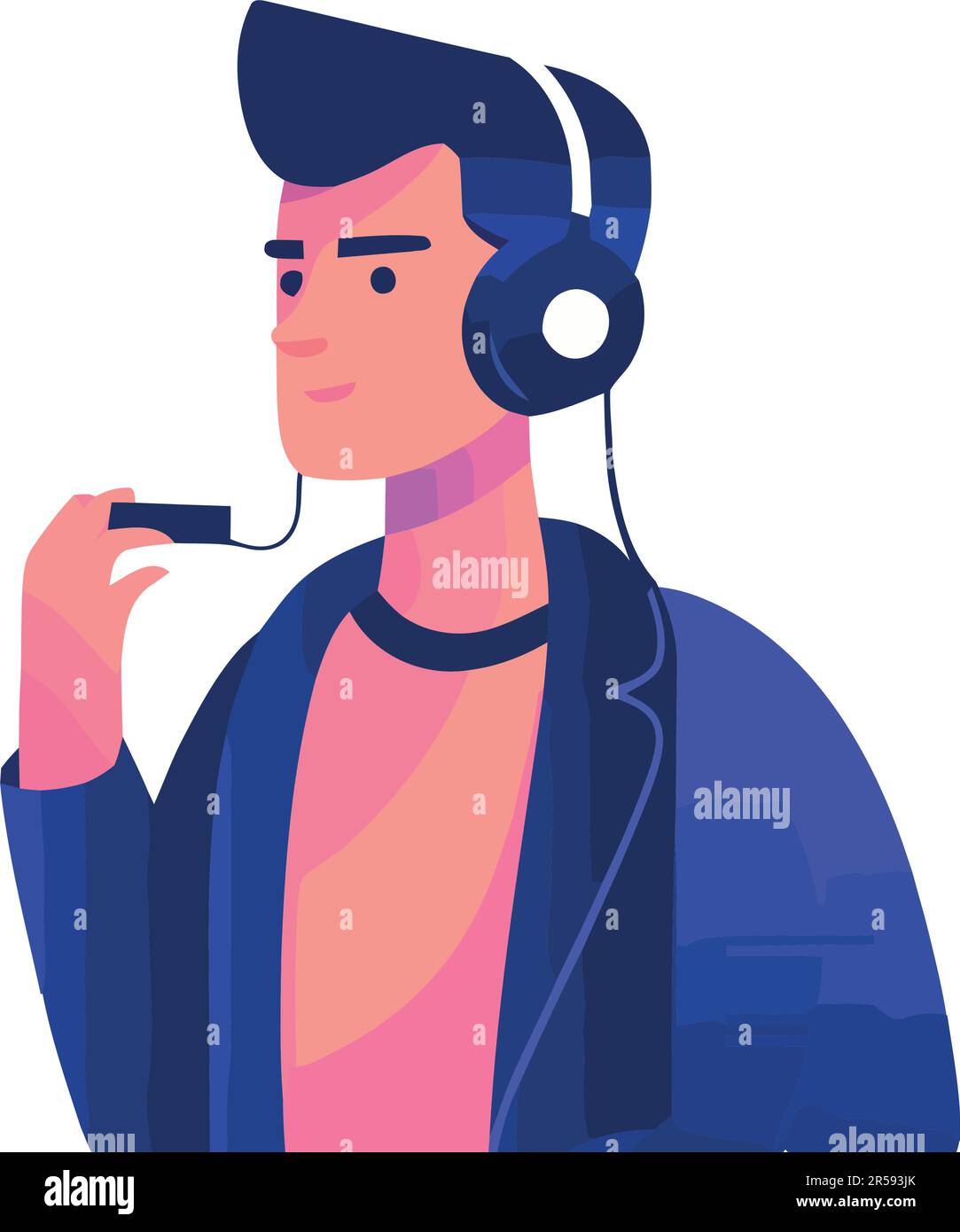 Head over desk Stock Vector Images - Alamy