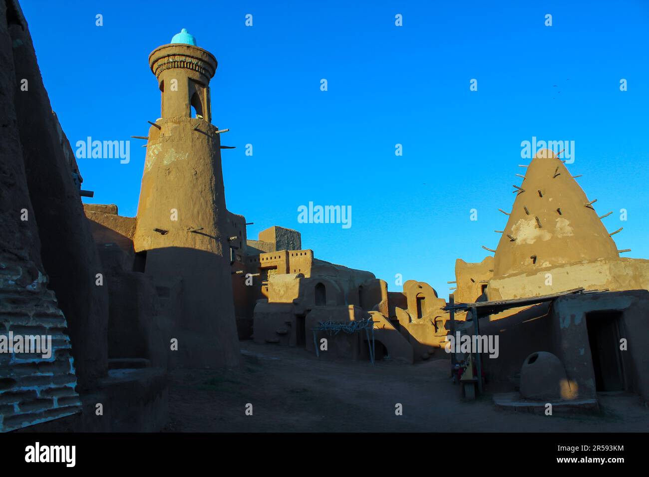 Panorama of Sarai-Batu. An ancient city, the capital of the Golden ...