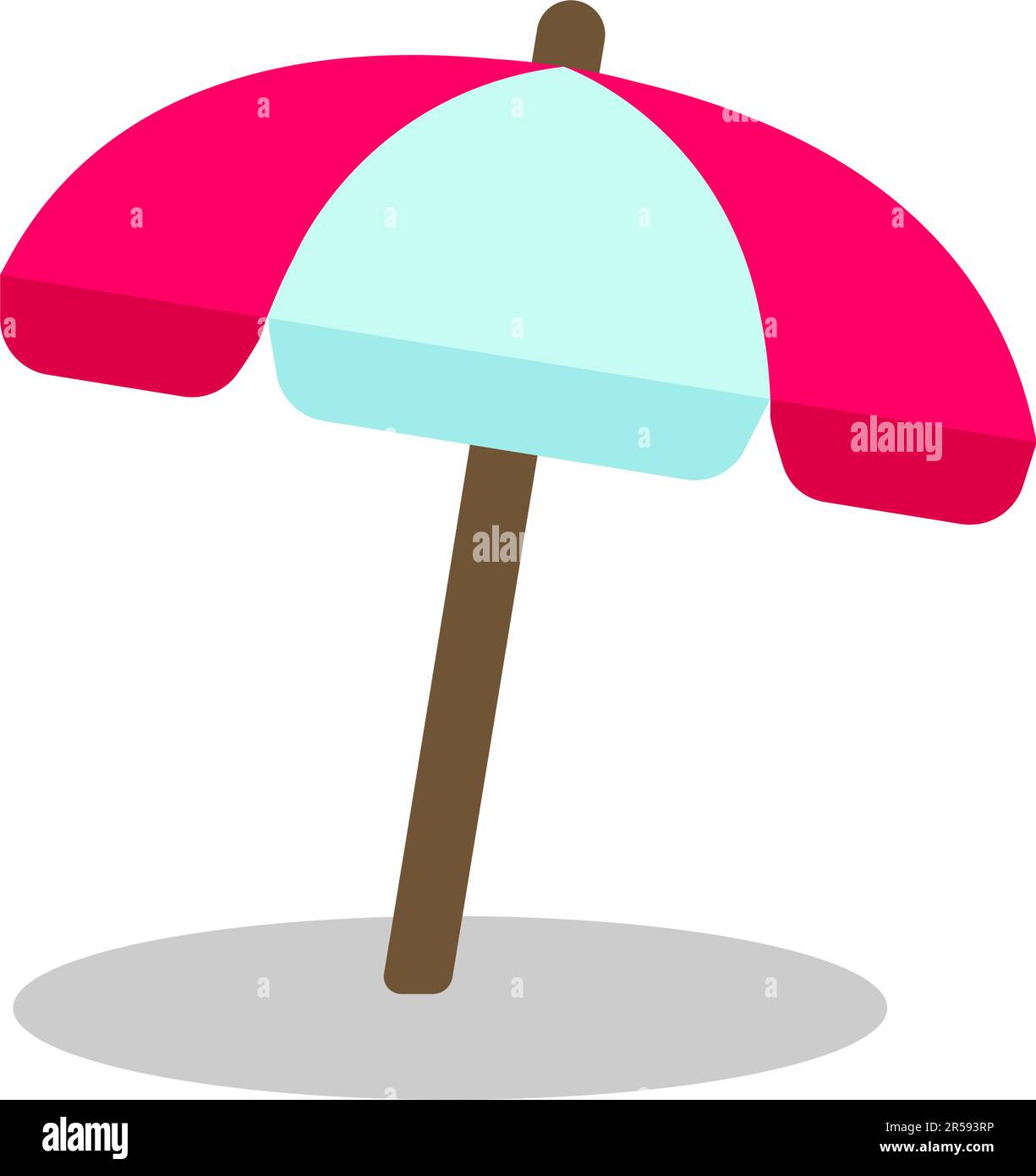 Parasol vector vectors Cut Out Stock Images & Pictures - Alamy
