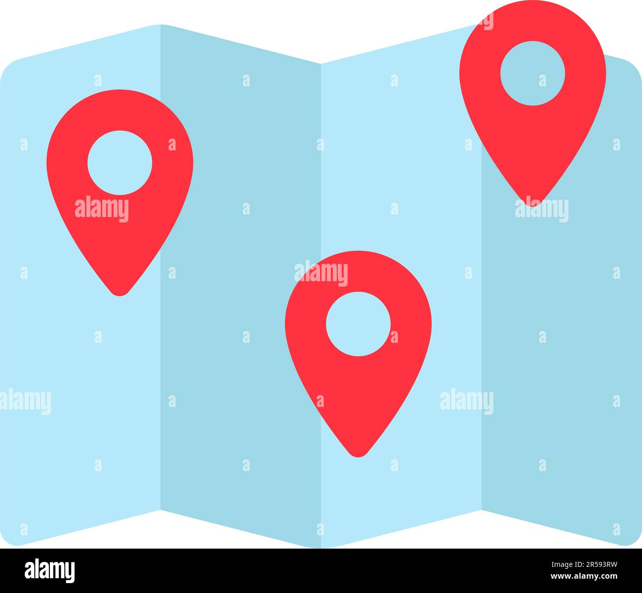 MAP ( travel, destination ) vector icon illusration Stock Vector Image ...