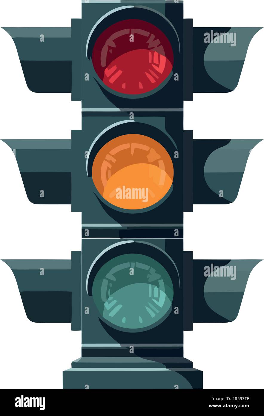 Stop at the crosswalk isolated Stock Vector Image & Art - Alamy