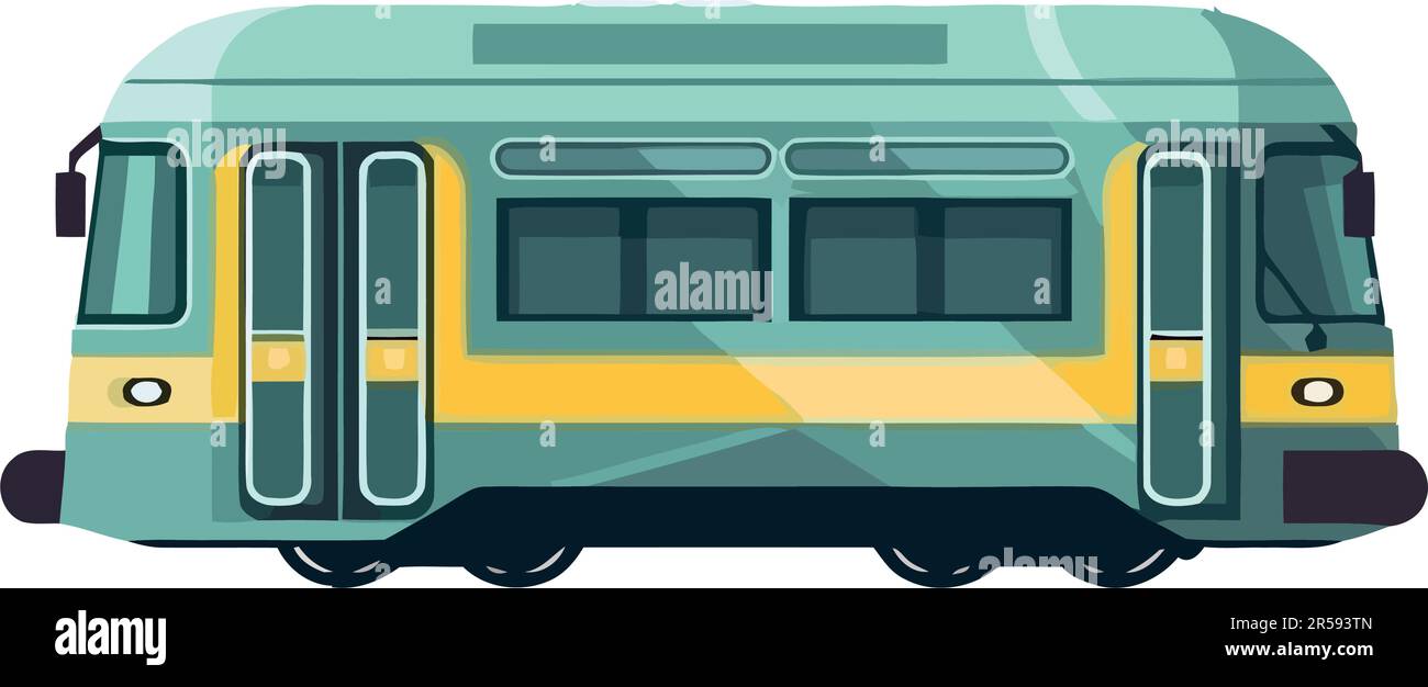 Green bus side view Stock Vector Images - Alamy