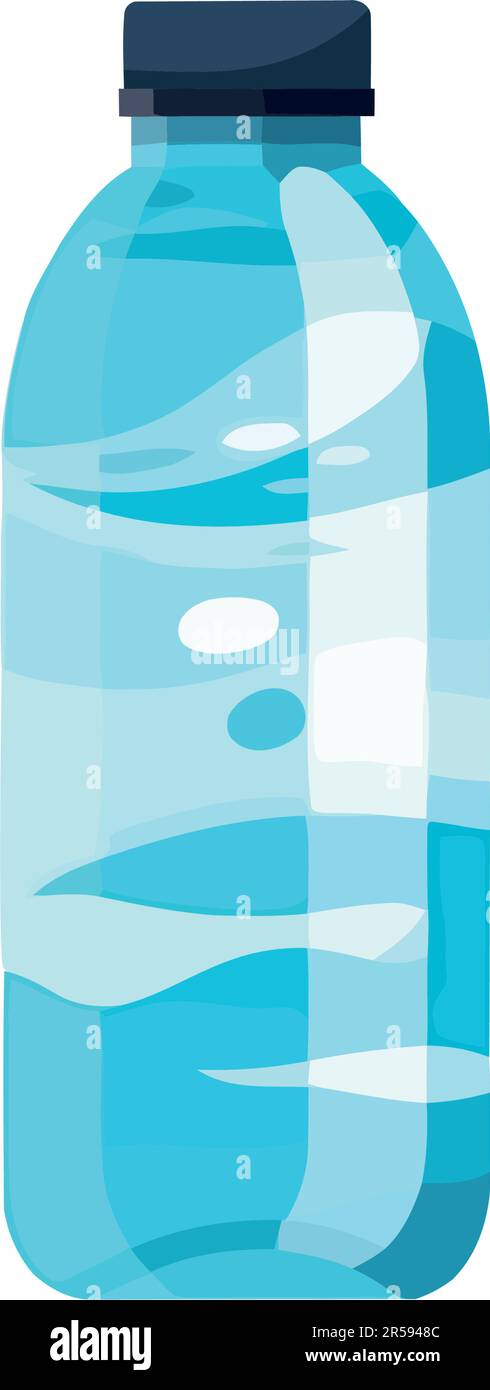 Transparent plastic bottle with purified water icon Stock Vector Image ...