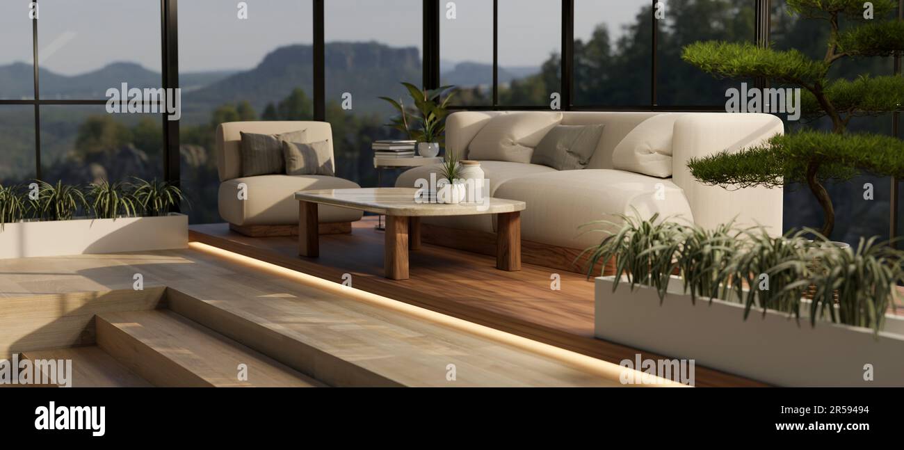 Design of a contemporary modern living room or lounge with a large ...