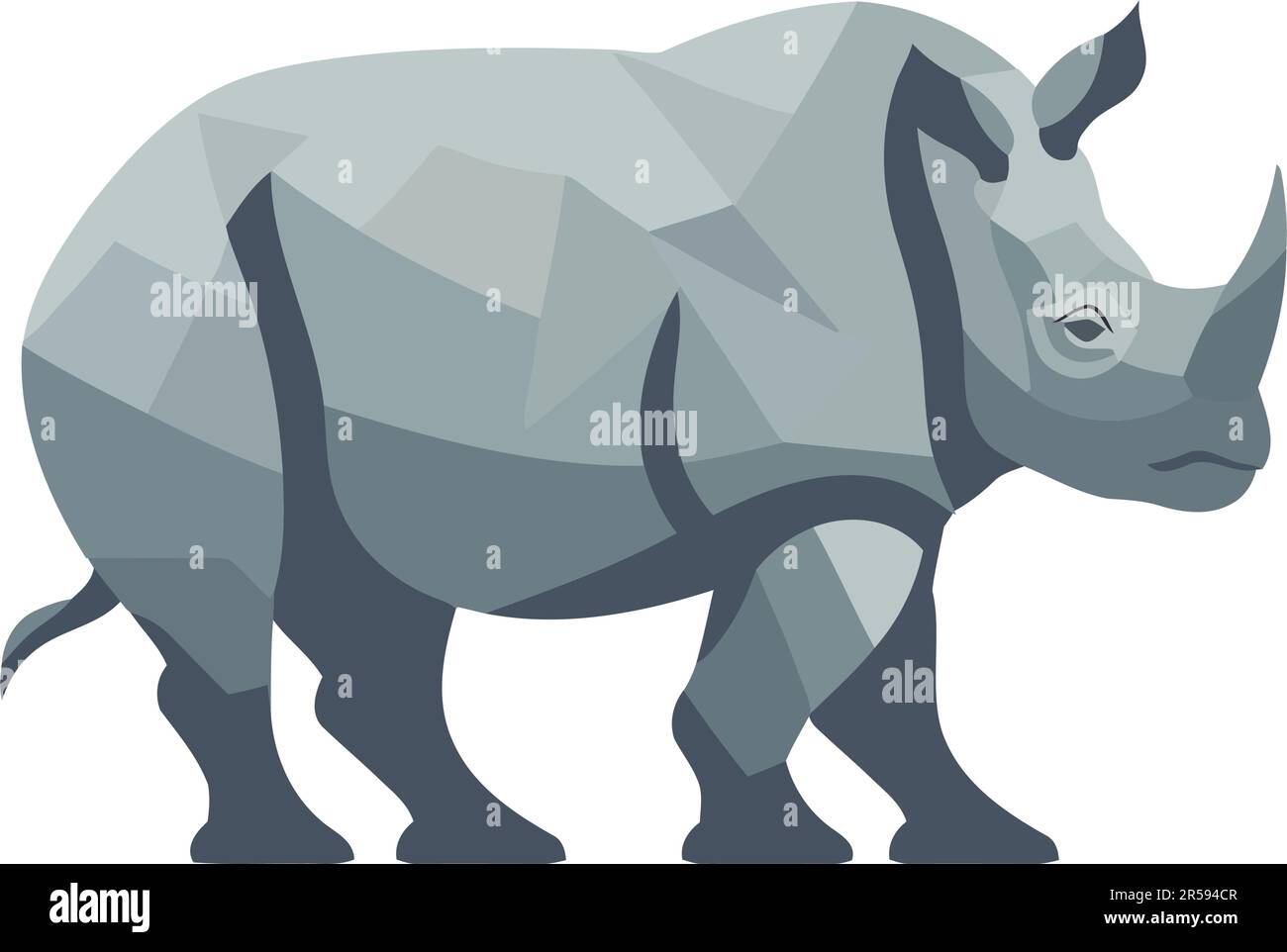 Extinct rhinoceros Stock Vector Images - Alamy