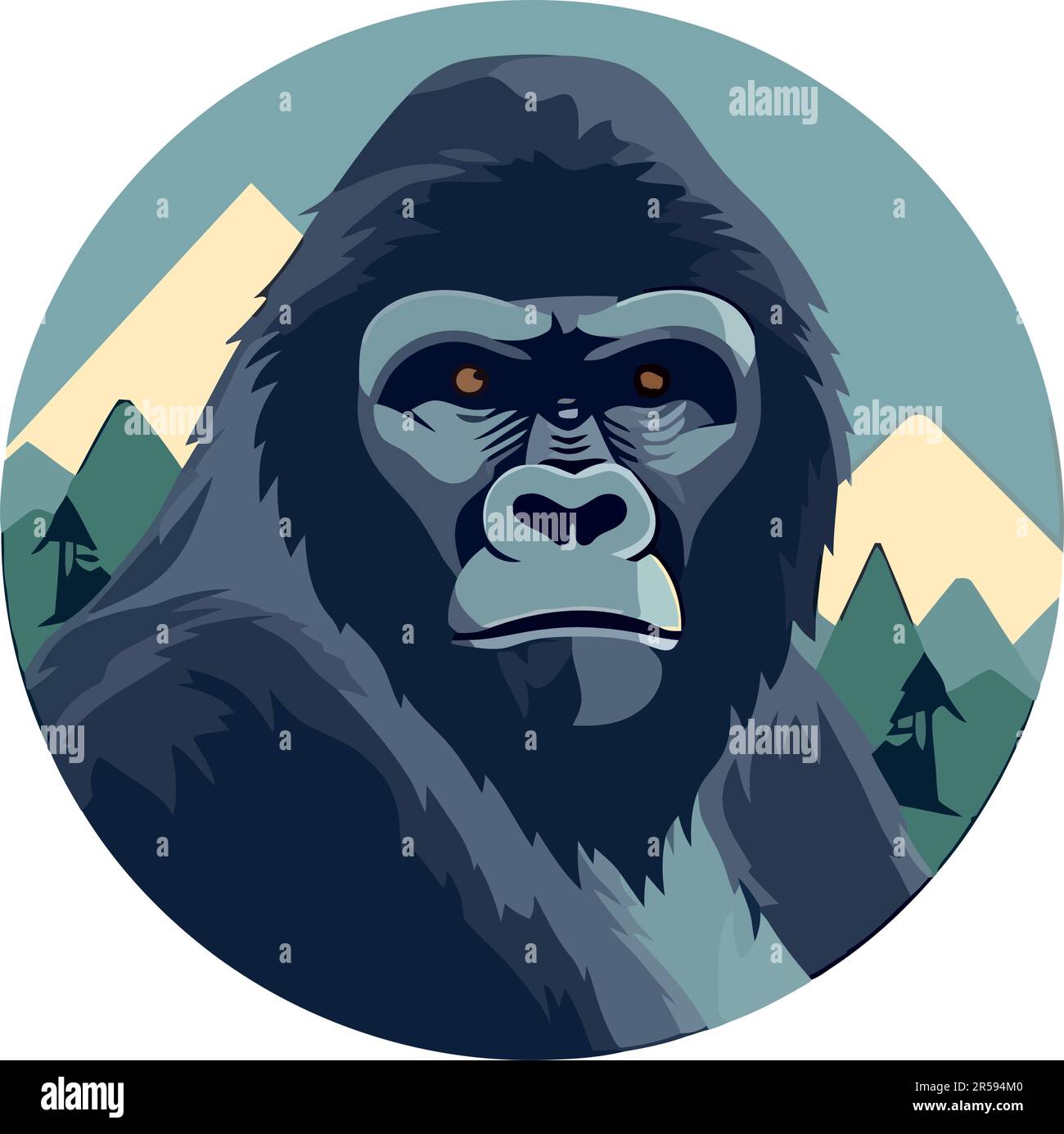 Primate environment Stock Vector Images - Alamy