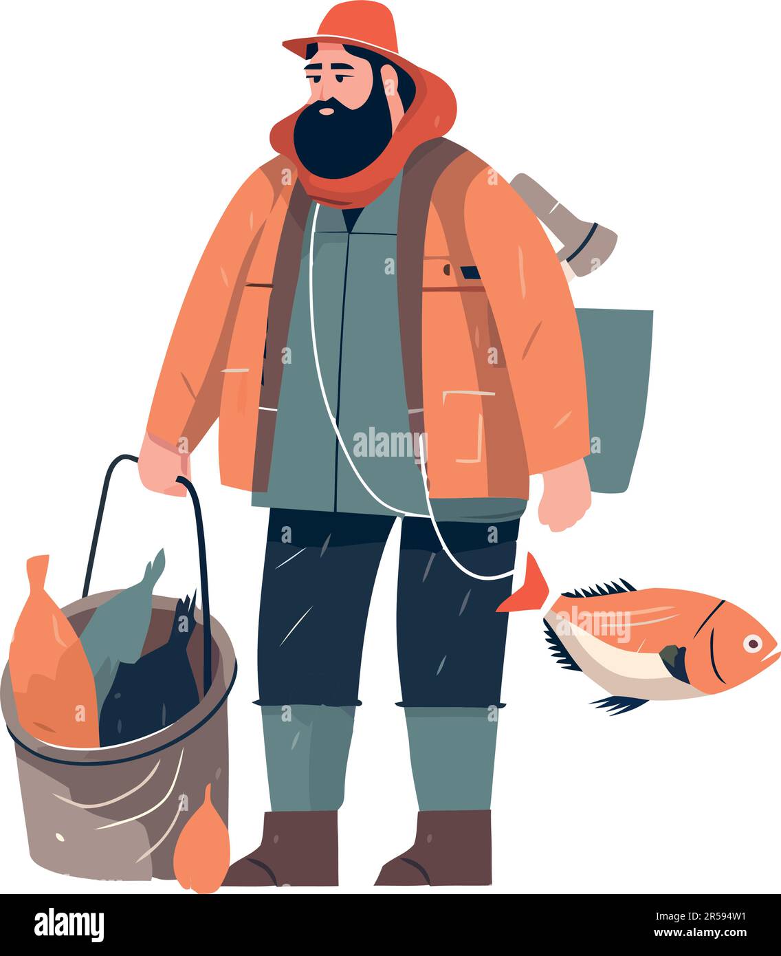 Poor Fisherman Cartoon